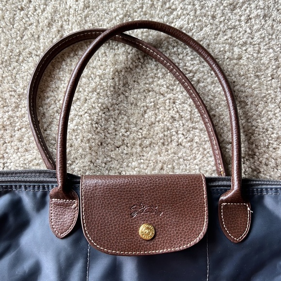 Longchamp | Bags | Limited Edition Le Pliage Charcoal Gray Longchamp ...